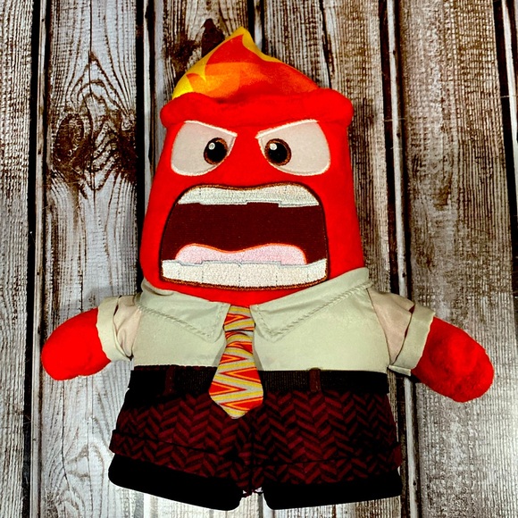 Disney Pixar | Toys | Disney Pixars Inside Out Anger Plushie | Poshmark